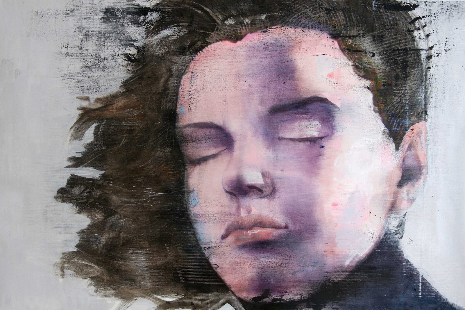 Large Female Portrait Painting – Hyperbolic Shades 101 Moschetta